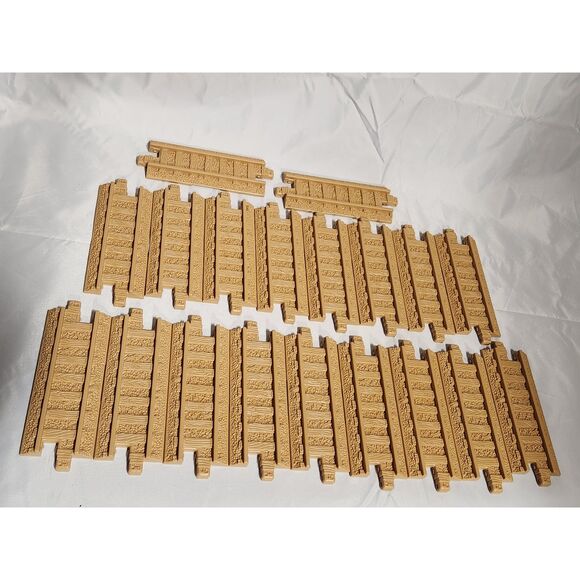 Fisher-Price | Toys | Fisherprice Geotrax Tan Track Pieces 9 Pieces ...